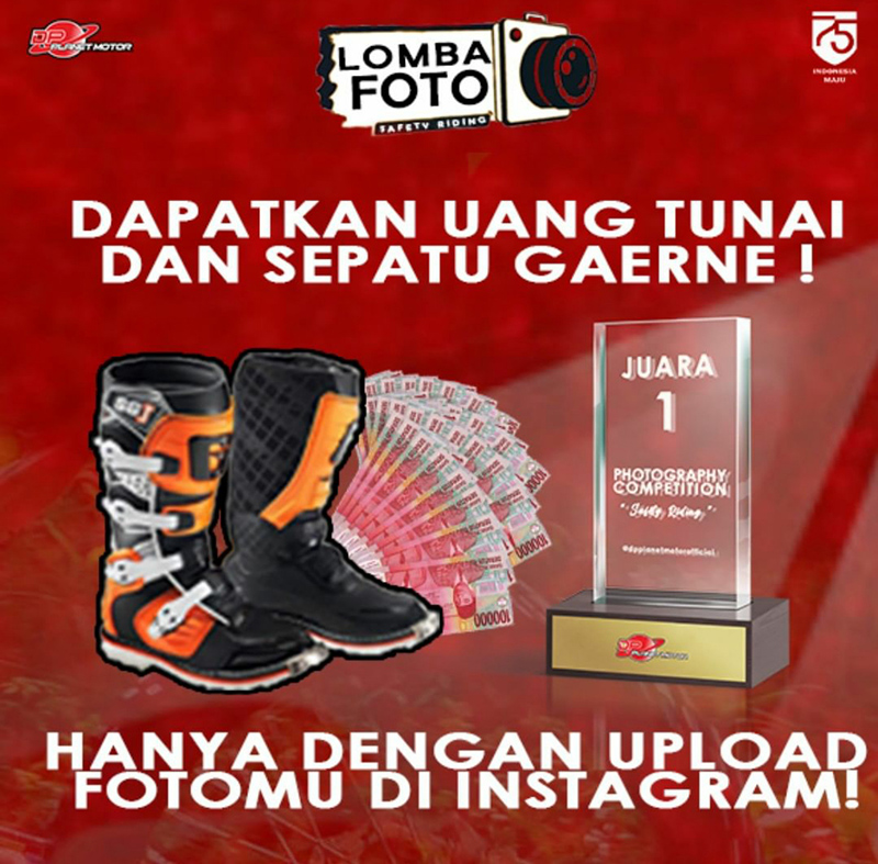 75th INDEPENDENCE DAY “DP PLANET MOTOR PHOTO CONTEST” 2020 : Lomba Foto ...